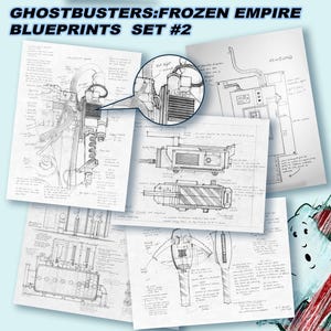NEW 'ghostbusters:frozen Empire' Blueprints Set #2 - Etsy