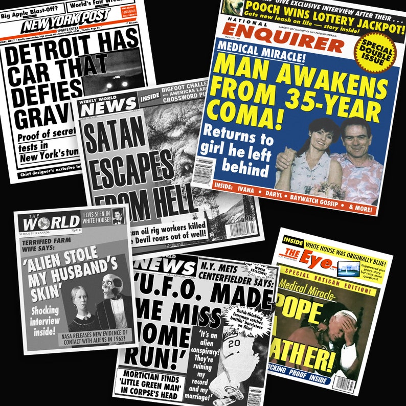 NEW! 'men in Black', the Hot Sheets Newspaper and Magazine Cover ...