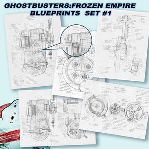NEW 'ghostbusters:frozen Empire' Blueprints Set #1 - Etsy