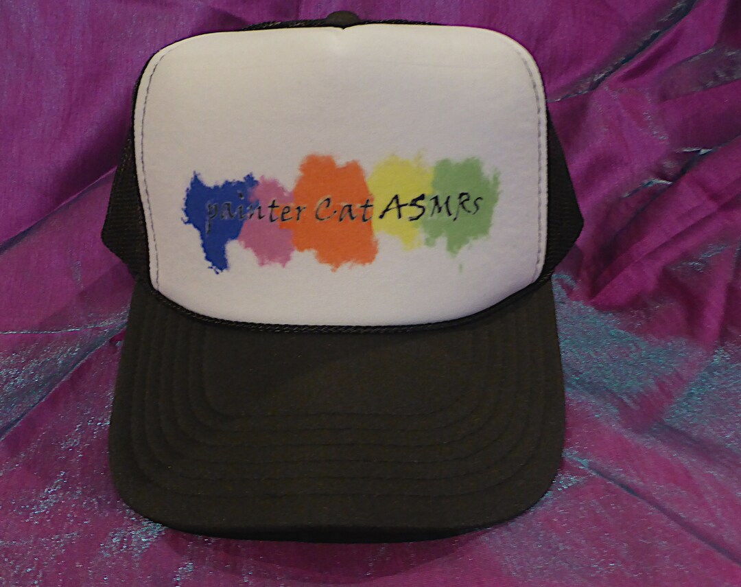 Painter Cat ASMR Trucker Hat - Etsy