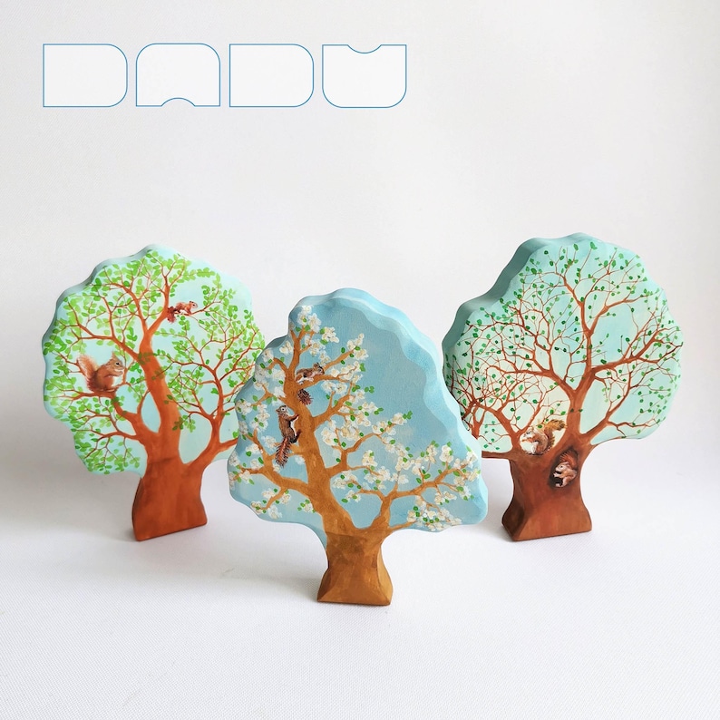Squirrels' Trees - Wooden Toy, Ideal for Nature or Seasonal Table ...