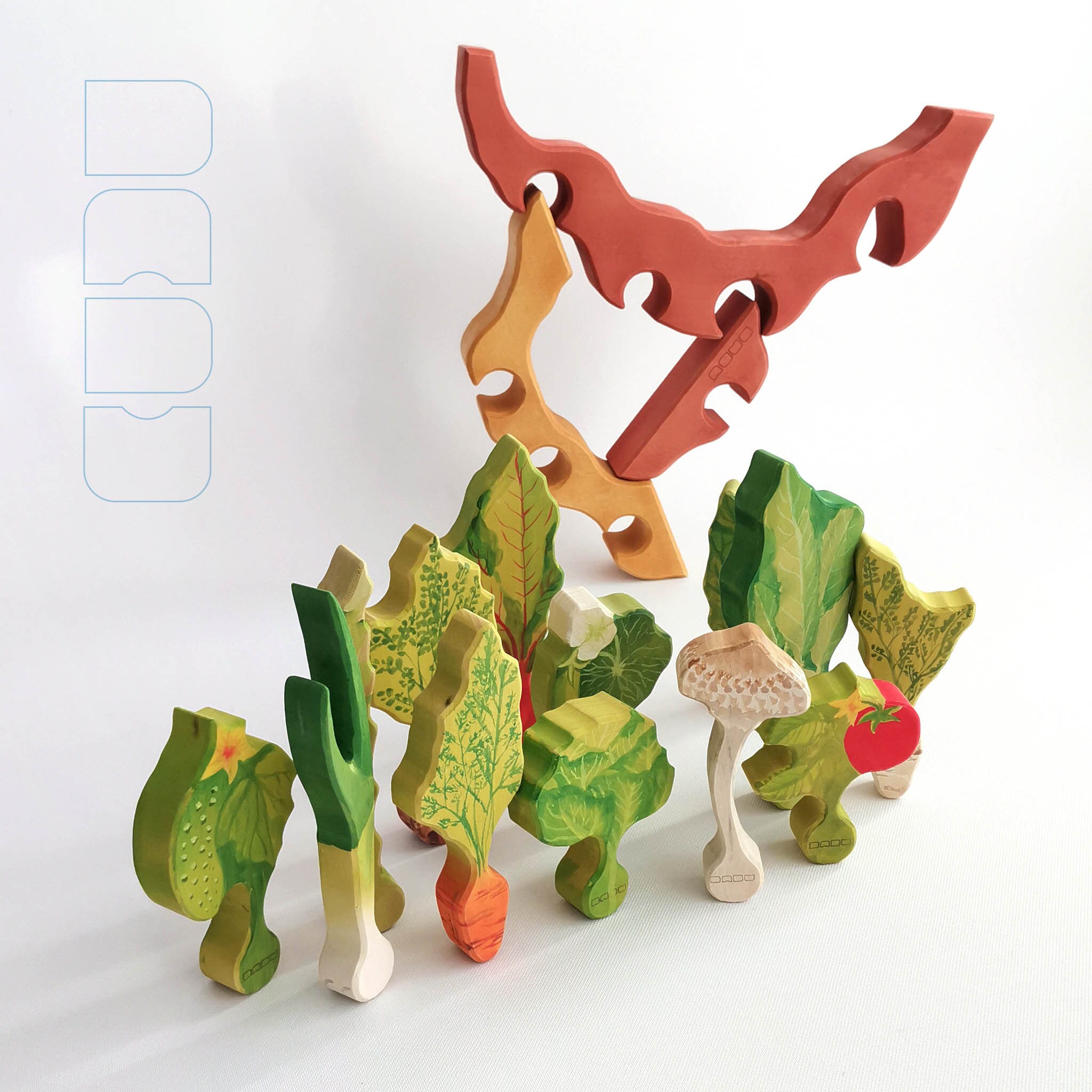 Handmade Root Vegetable 3d Puzzle, Set of 13 Root Vegetables, Pretend ...