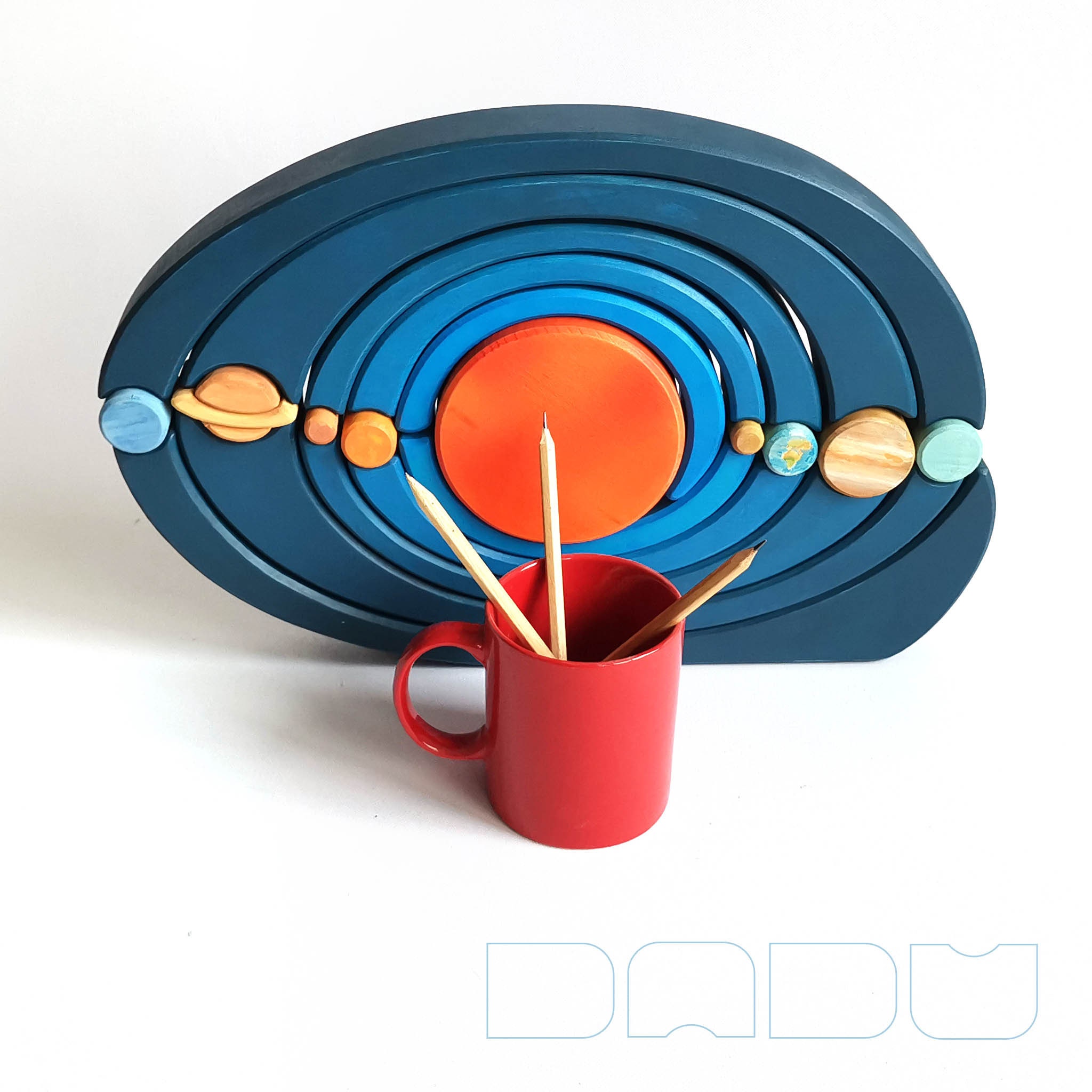 Space Balance Stacker Solar System Wooden 3d Puzzle, Educational Game ...