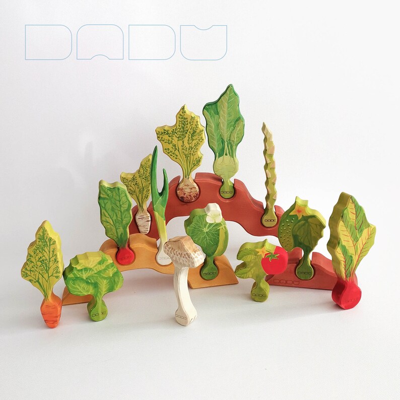 Handmade Root Vegetable 3d Puzzle, Set of 13 Root Vegetables, Pretend ...