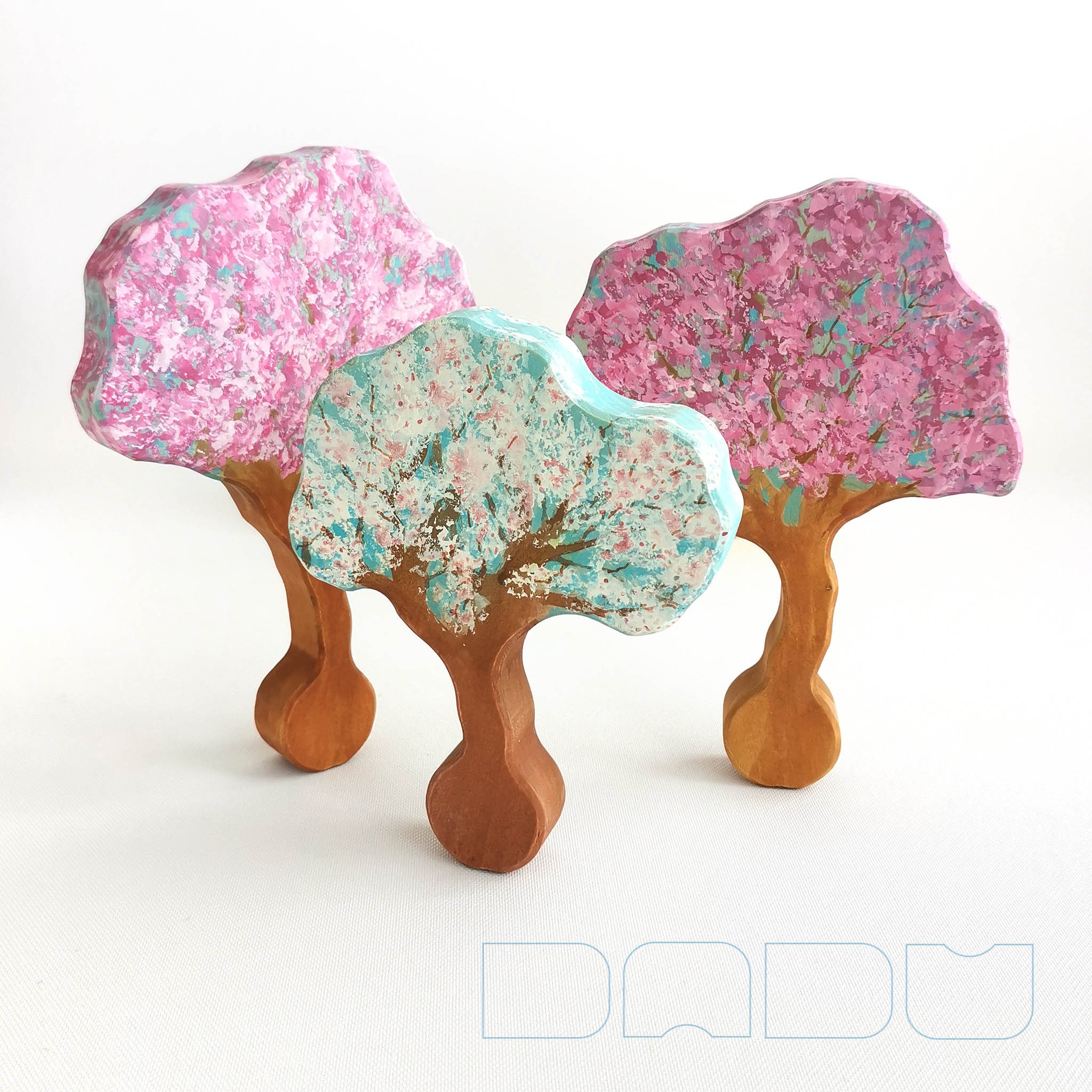 Blooming Wooden Spring Tree Handmade Blooming Fruit Tree - Etsy