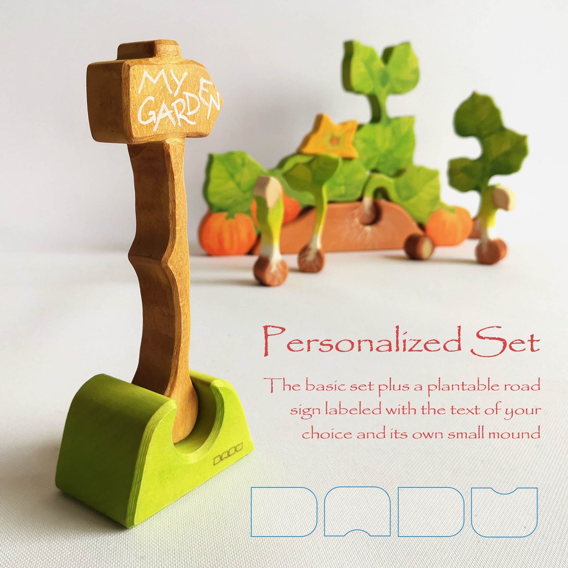 Personalized Wooden Waldorf Play Set for Kids Vegetable - Etsy