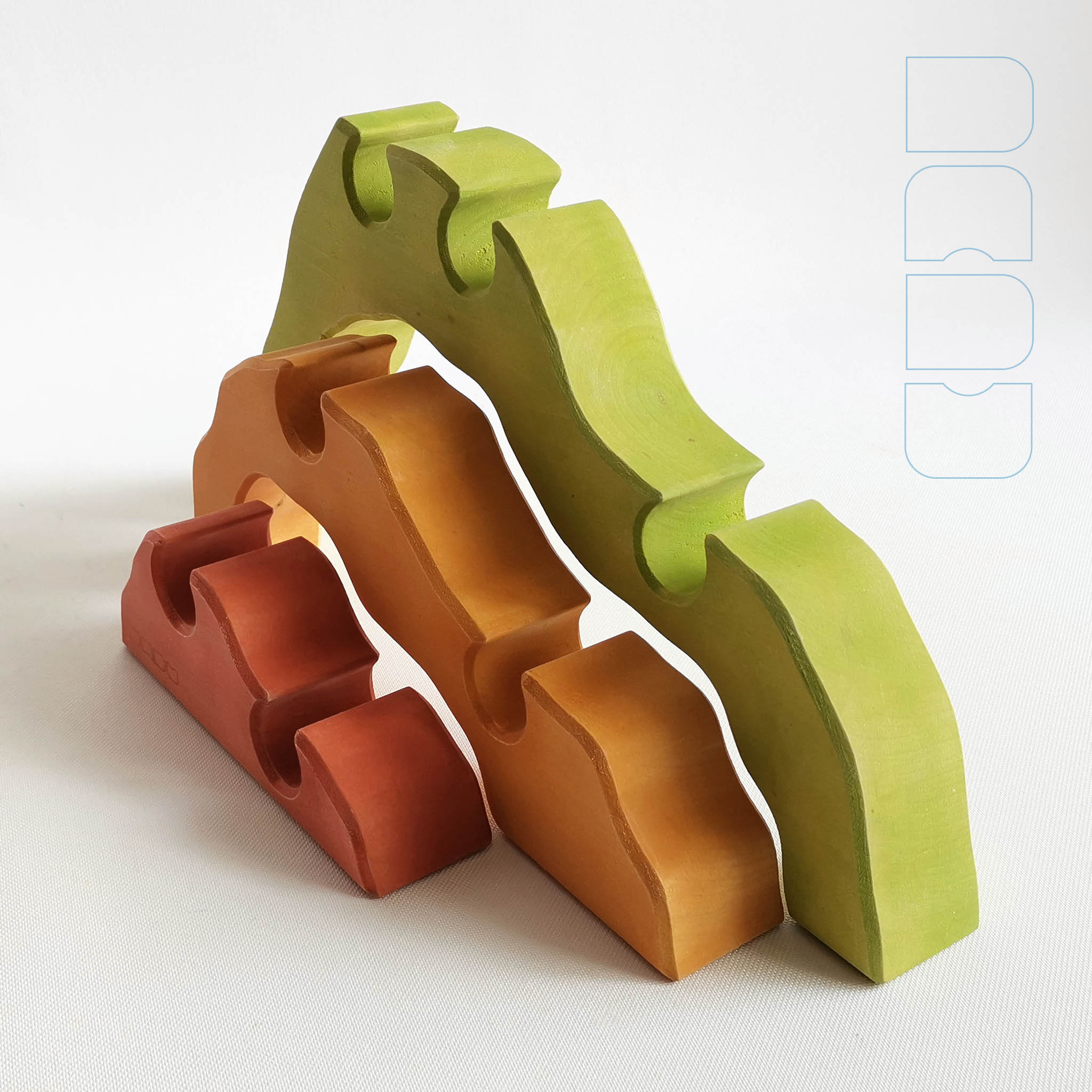 Wooden Planting Mounds for 7 Flowers or Veggies, Eco-friendly Toys ...