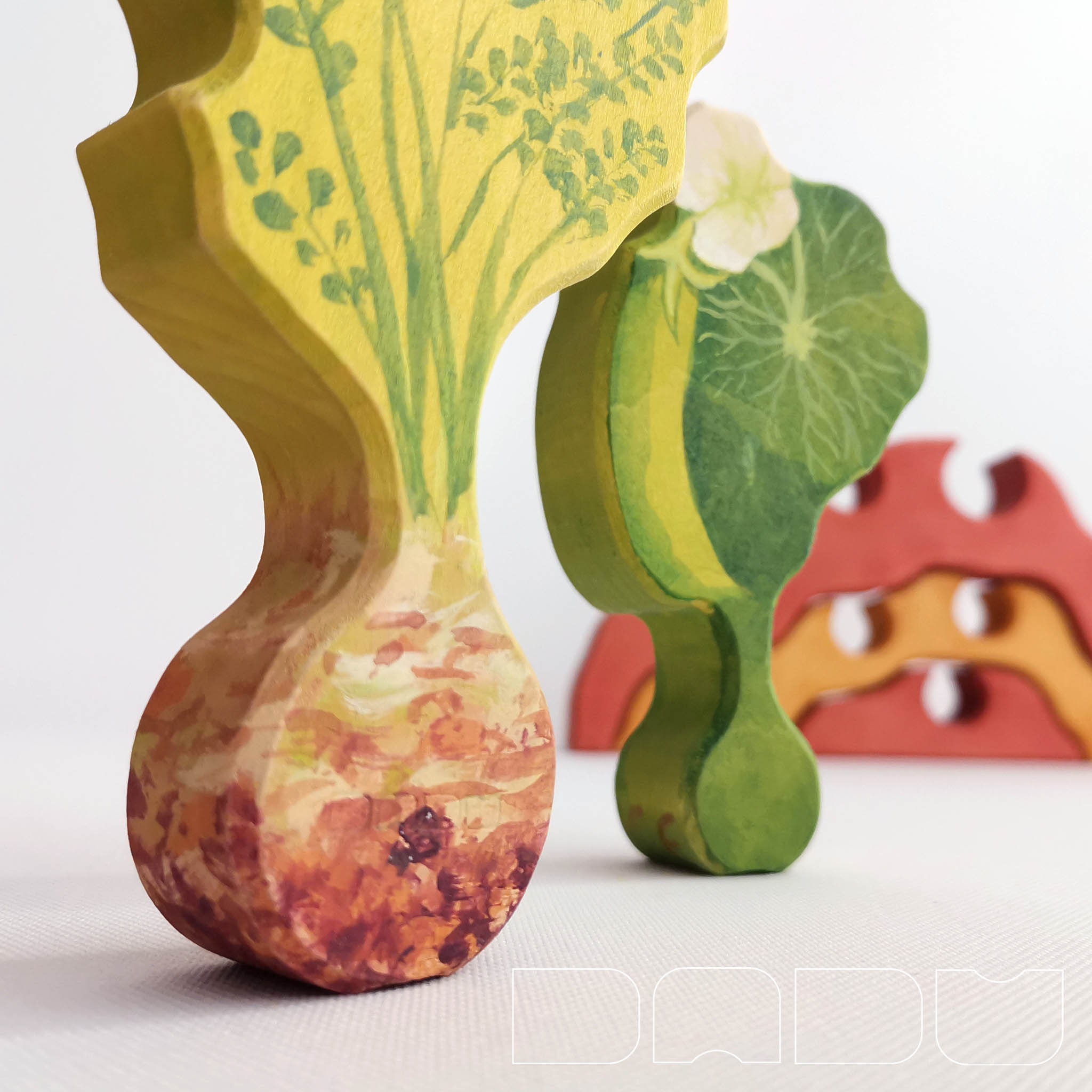 Handmade Root Vegetable 3d Puzzle, Set of 13 Root Vegetables, Pretend ...