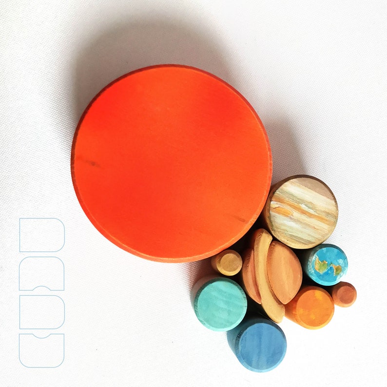 Space Balance Stacker Solar System Wooden 3d Puzzle, Educational Game ...