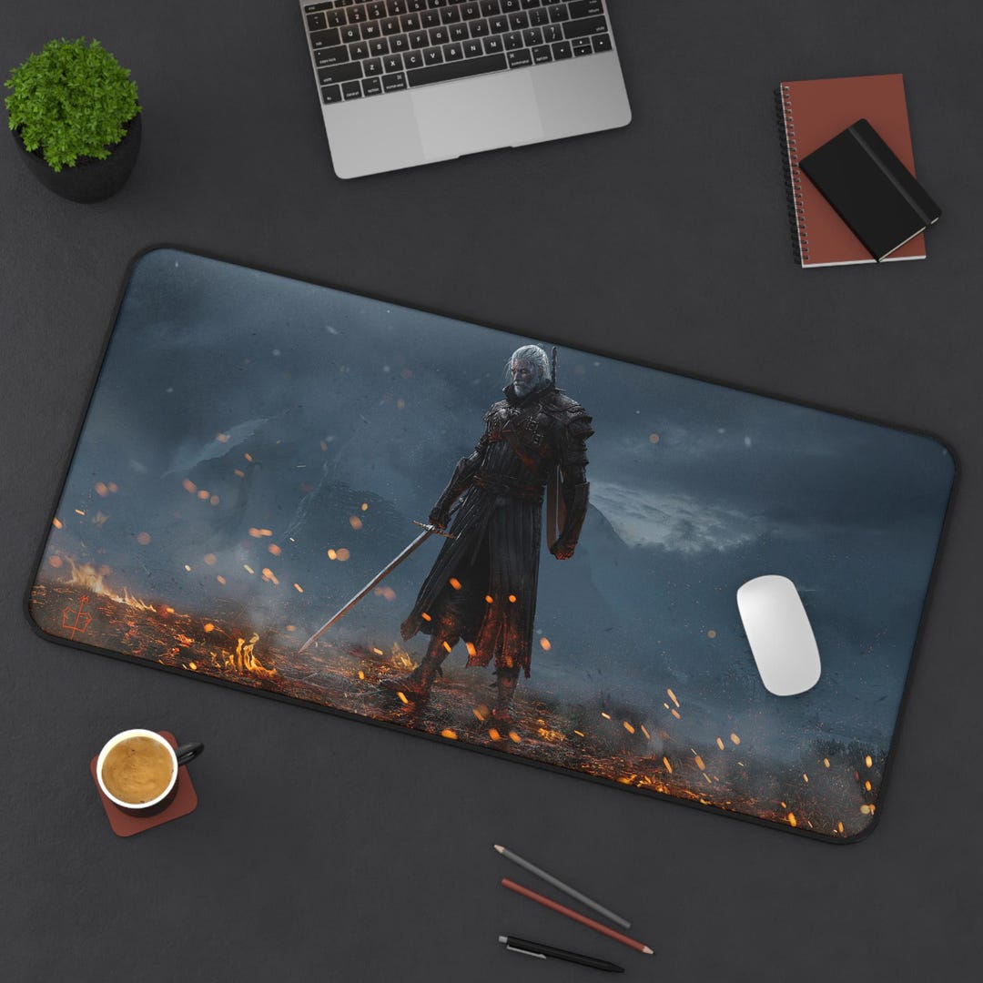 The Witcher Desk Mat - the Witcher Series Mousepad - the Witcher Geralt ...