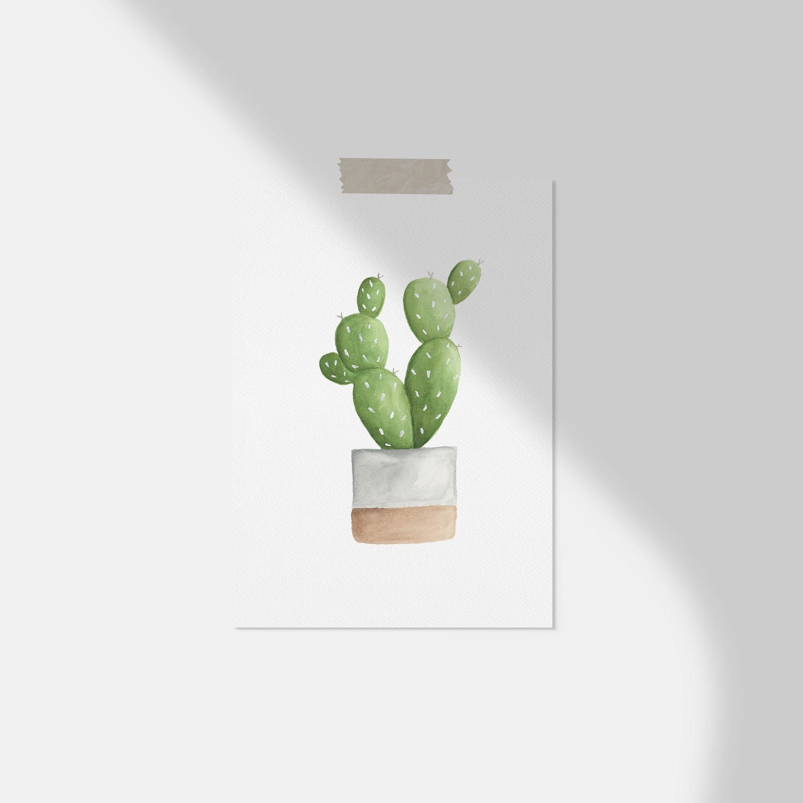 Art Print Cactus Watercolor Printable Cactus Set Botanical Prints ...