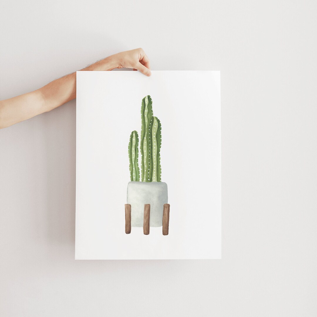 Art Print Cactus Watercolor Printable Cactus Set Botanical Prints ...