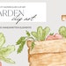 Clip Art Garden Vegetable Watercolor Illustrations Spring Clipart ...