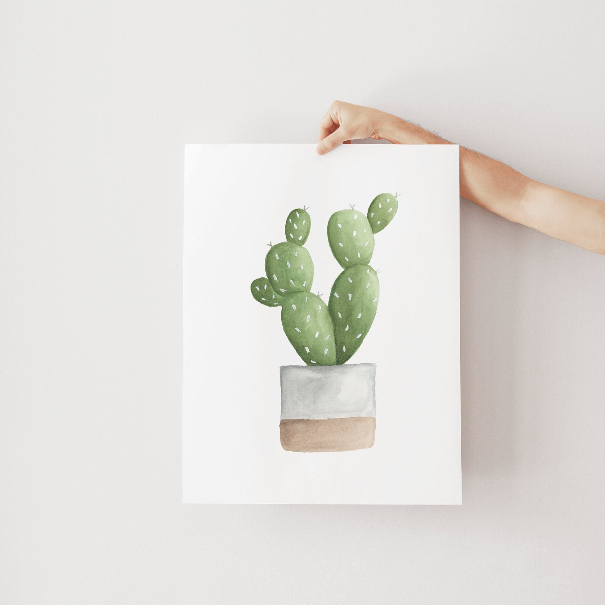 Print Bundle Cactus Watercolor Printable Art Set Botanical Prints ...