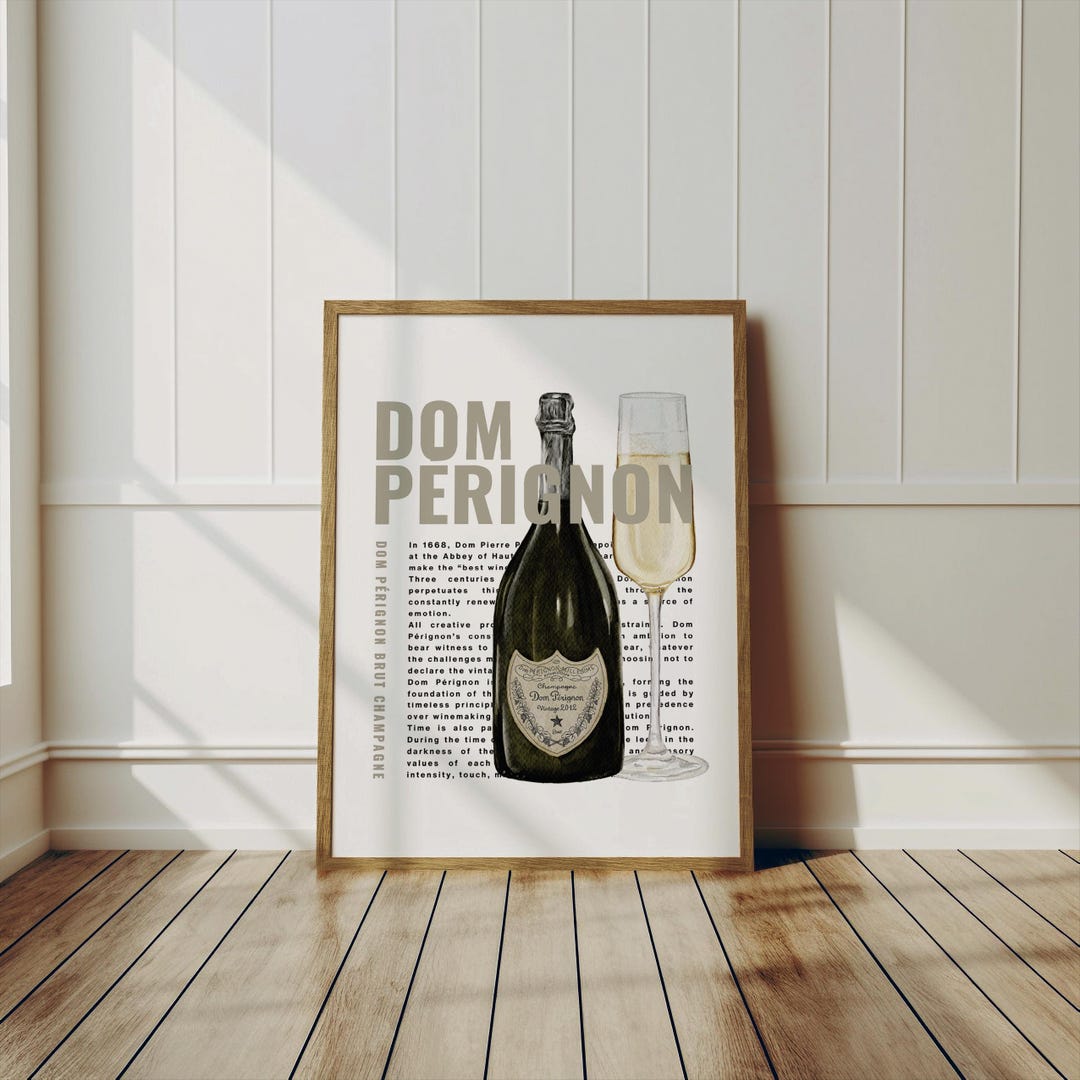 Dom Pérignon Print Bar Signage Dopamine Decor Digital Download Cocktail ...