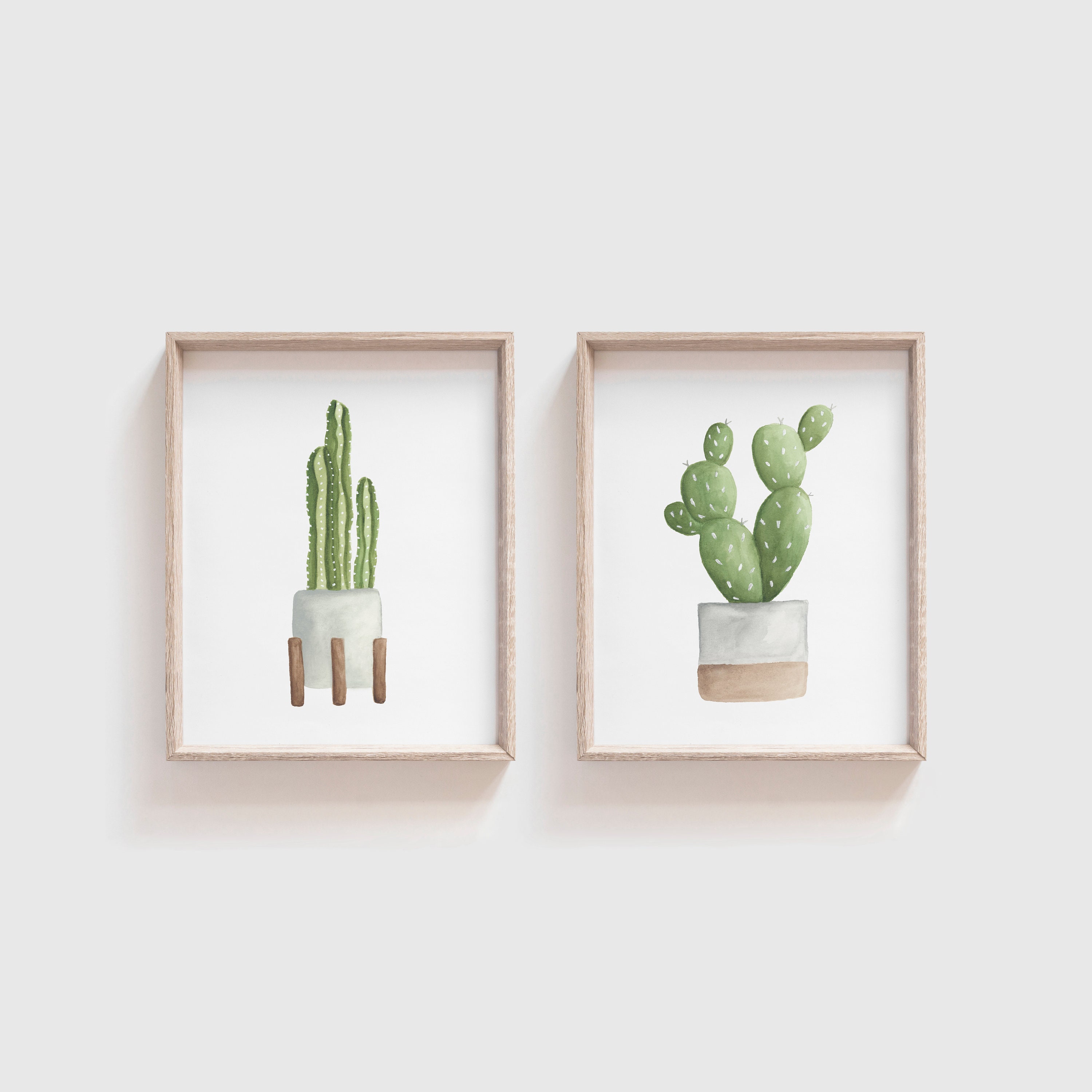 Print Bundle Cactus Watercolor Printable Art Set Botanical Prints ...