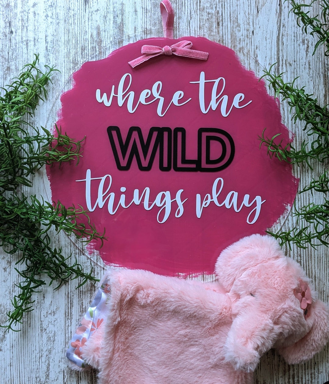 Where the Wild Things Play/play Room Sign/acrylic Baby Nursery Sign - Etsy