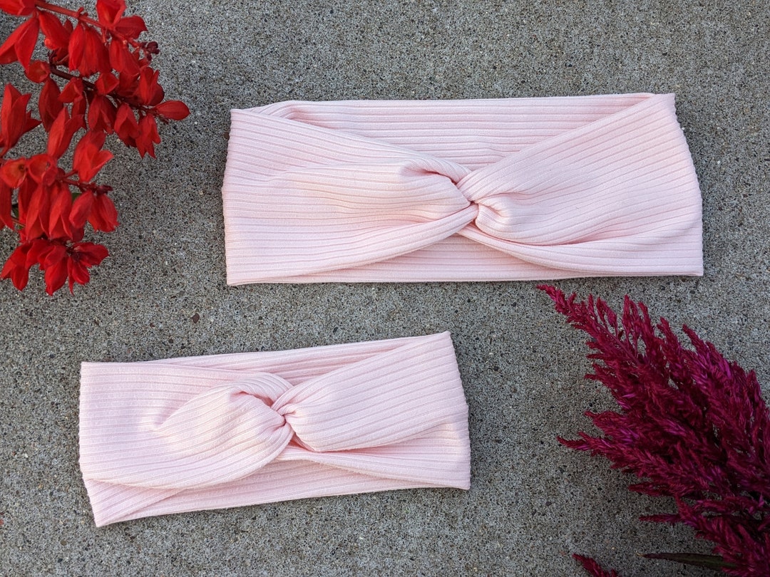 Light Pink Headbands, Twist Knot Headbands, Matching Mommy and Me ...