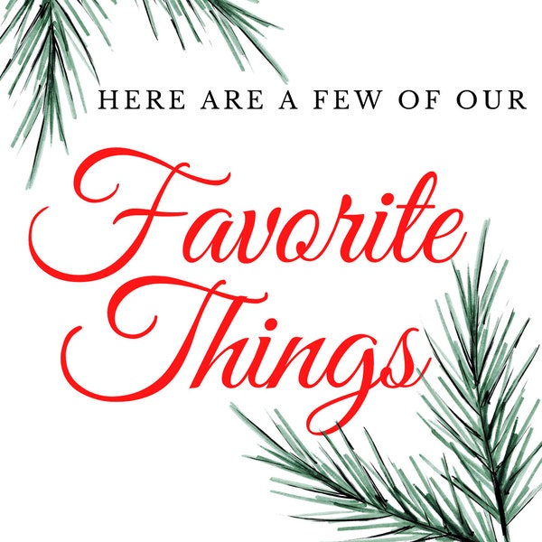 A Few of My Favorite Things Printable - Etsy