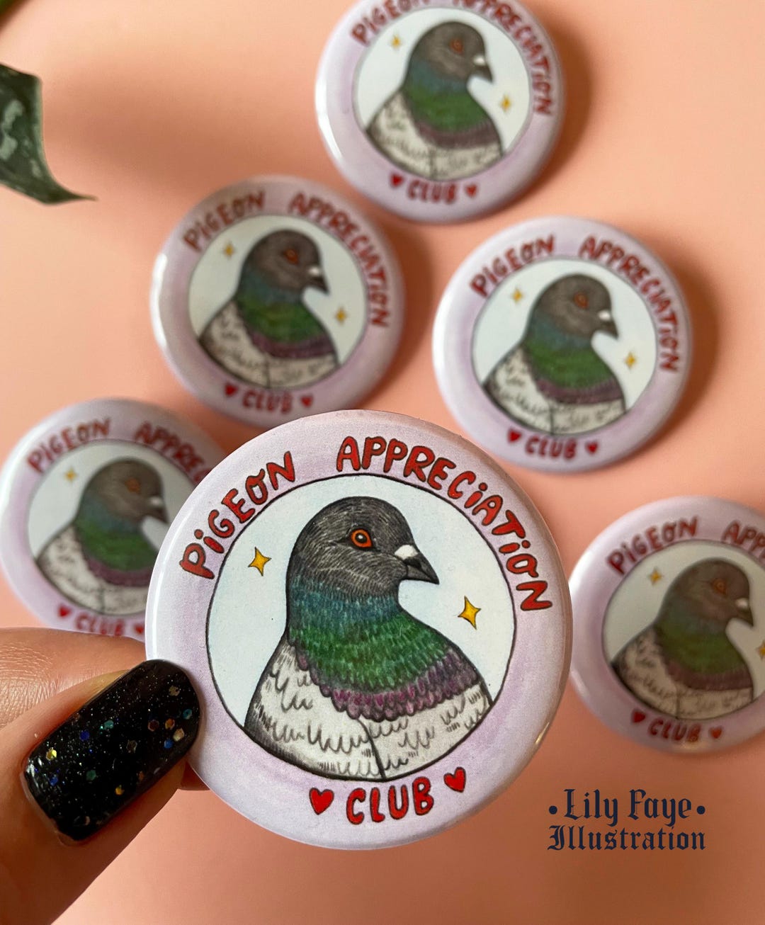 Pigeon Appreciation Club Badge, Bird Appreciator, Bird Lover, Art Pins ...