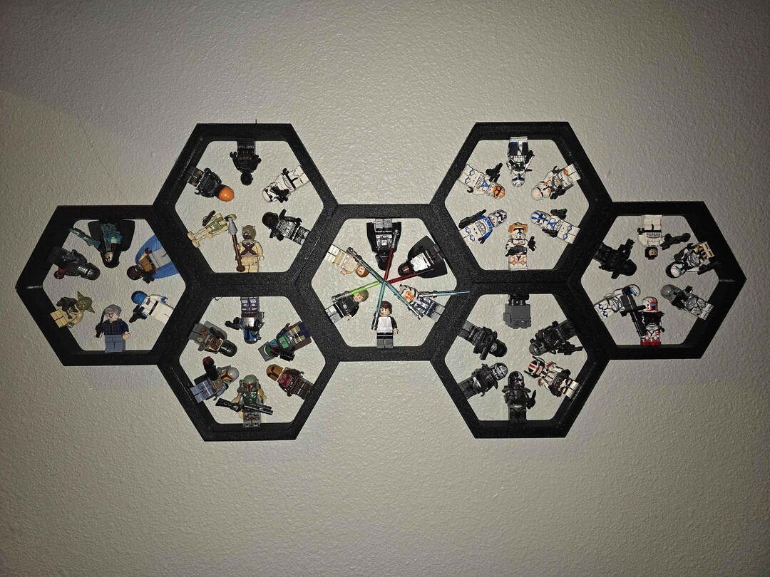 Lego Minifigure Hexagon Wall-mount - Etsy