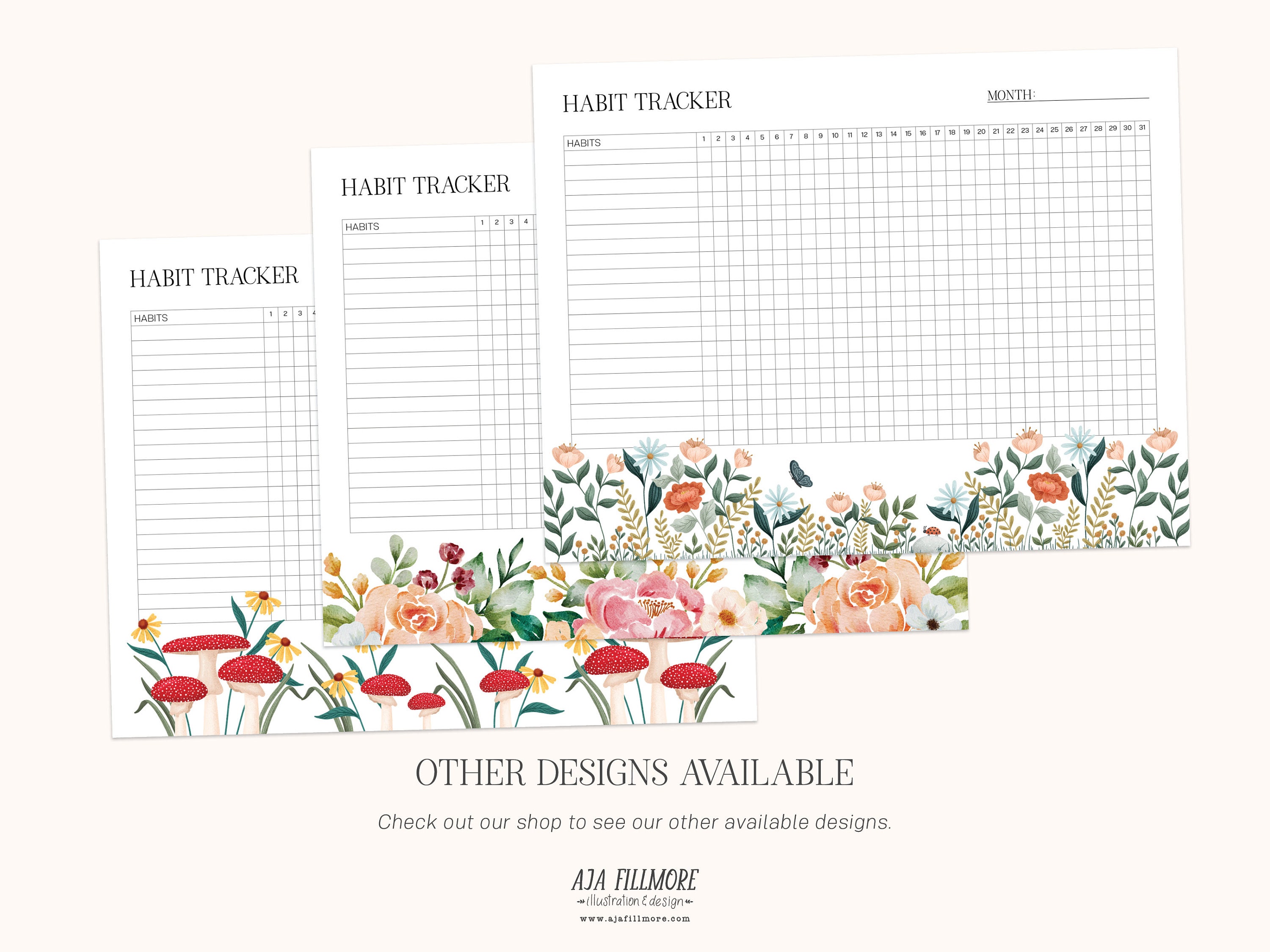 Habit Tracker Printable, Routine Tracker, 30 Day Habit Challenge ...