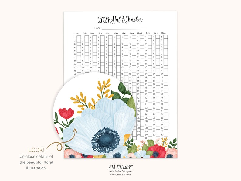 Habit Tracker Printable, Routine Tracker, Yearly Habit Challenge ...