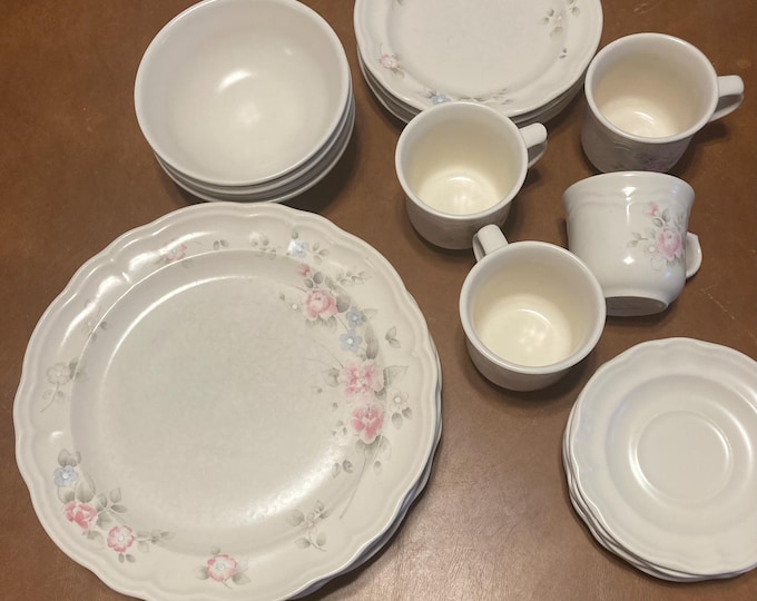 Pfaltzgraff Tea Rose Pattern Set of Dishes - Etsy