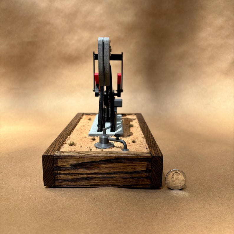 Oil Rig Diorama With Motor | Derrick Miniature | Drilling Rig Model ...
