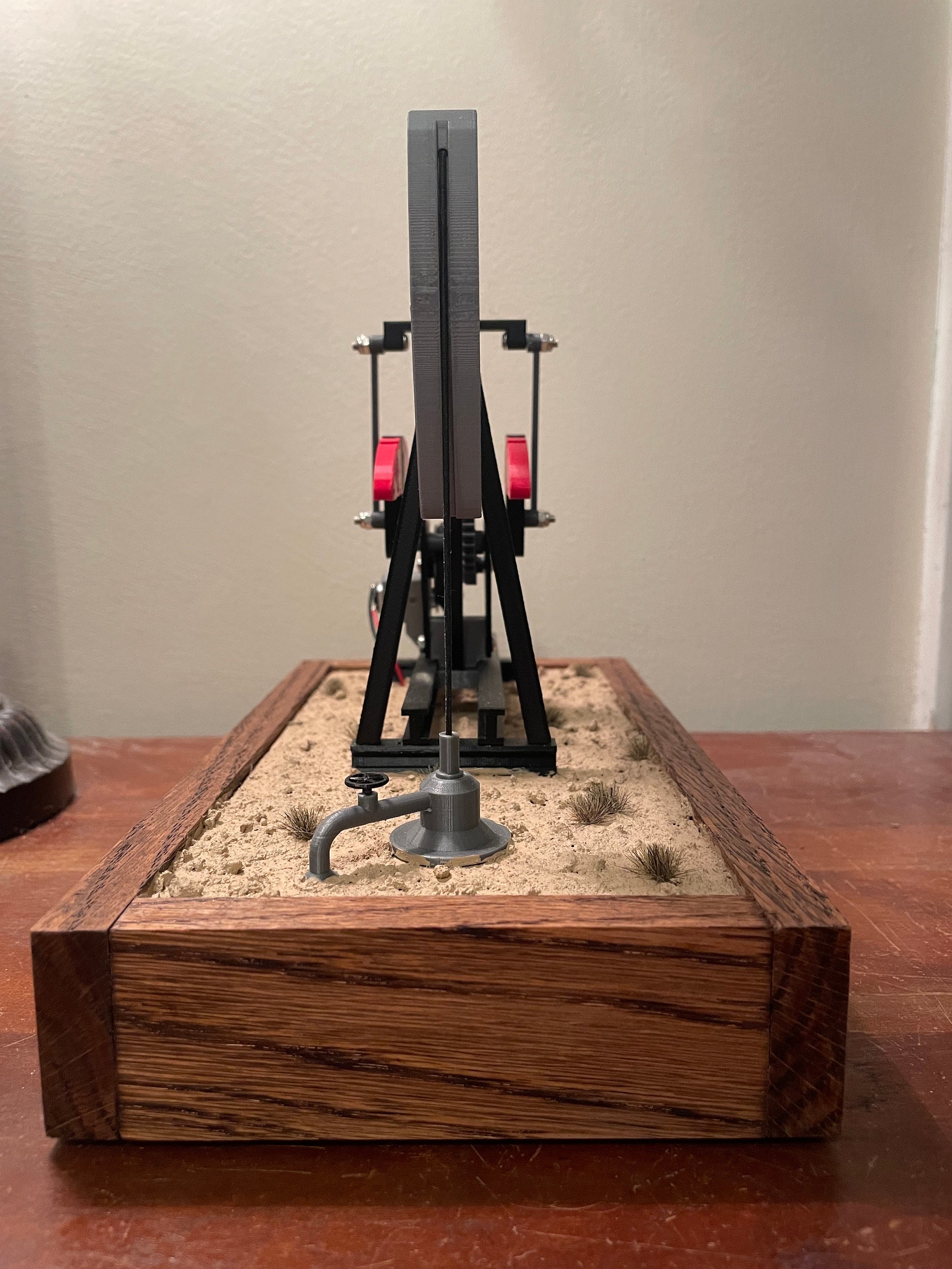 Oil Rig Model |V2| 3d Printed | Motorized Pumpjack | Oil Derrick Decor ...