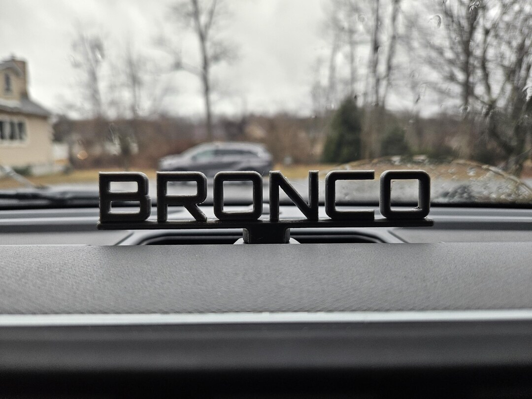Ford Bronco Text Dash Emblem - Etsy