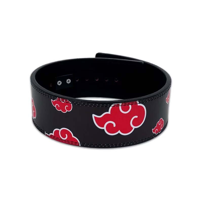 Akatsuki Cloud Power Lifting Anime Nubuck Leather Lever Belt 4 Wide ...