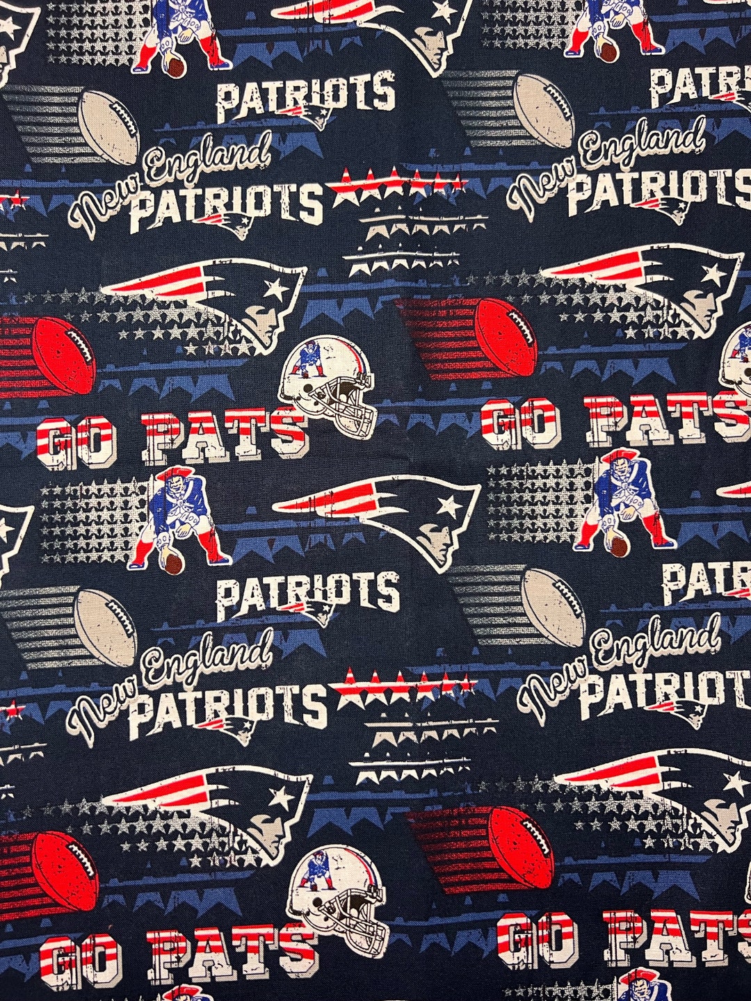 NFL New England Patriots Football Team Blue Red Sports Fan Nurse ...