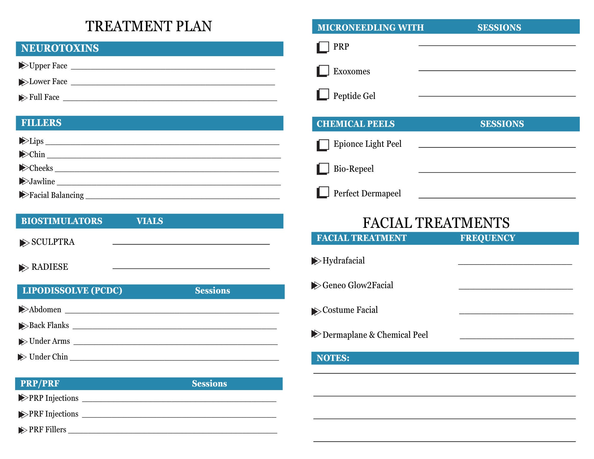 Aesthetic Assessment Form - Etsy