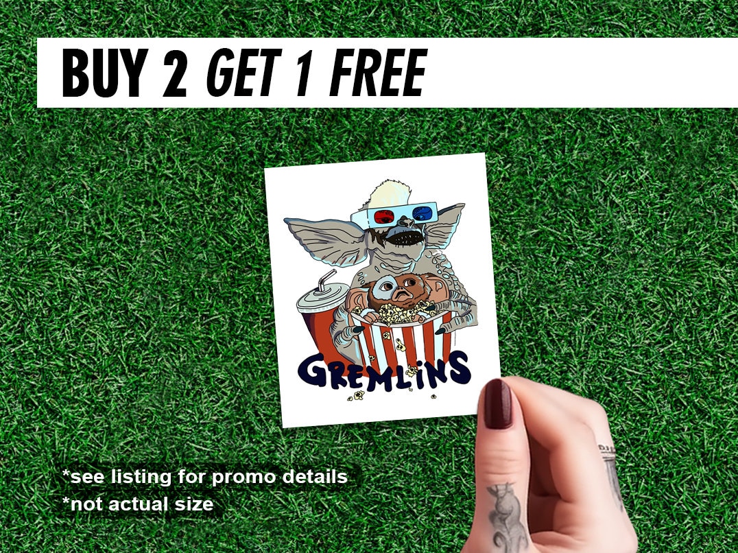 Gremlins Movie Sticker Trendy Anime Cute Nerd Art Pun Indie - Etsy