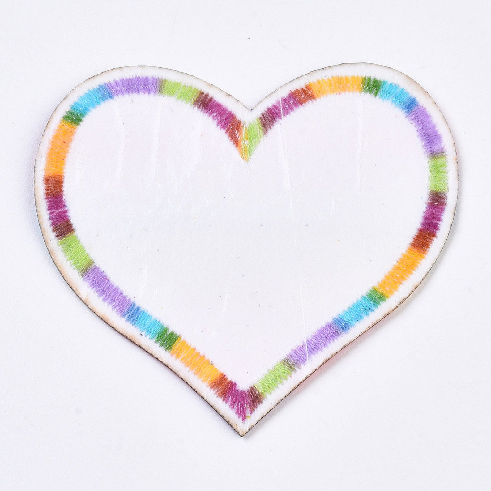 Glitter Rainbow Heart- Iron on Patch - Embroided Patch - Applique - Etsy