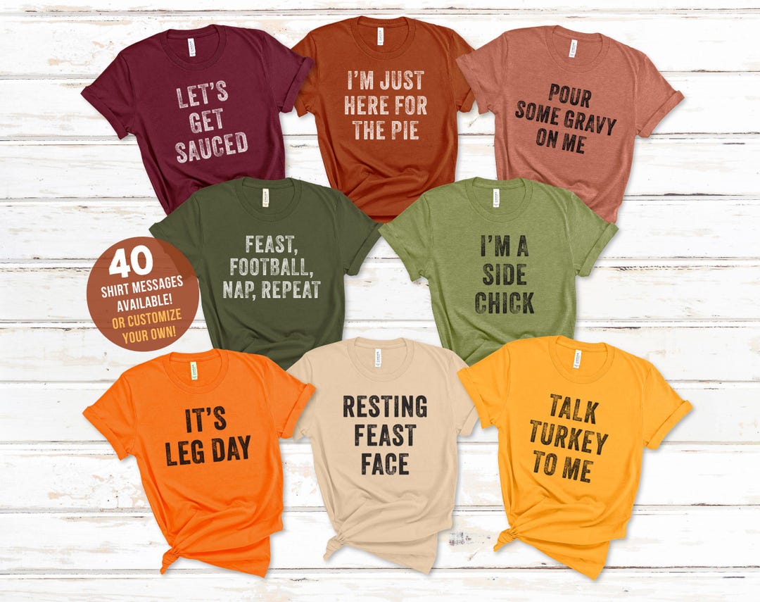 Funny Thanksgiving Shirts, Funny Group Shirts, Friendsgiving Tees ...