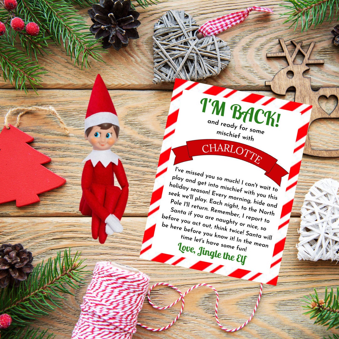 EDITABLE Elf Welcome & Goodbye Letters BUNDLE - Etsy