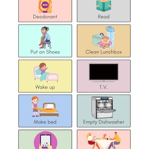 Visual Schedule for Kids - Etsy