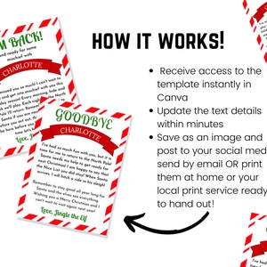 EDITABLE Elf Welcome & Goodbye Letters BUNDLE - Etsy