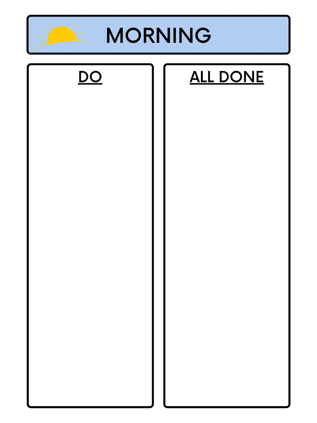 Visual Schedule for Kids - Etsy