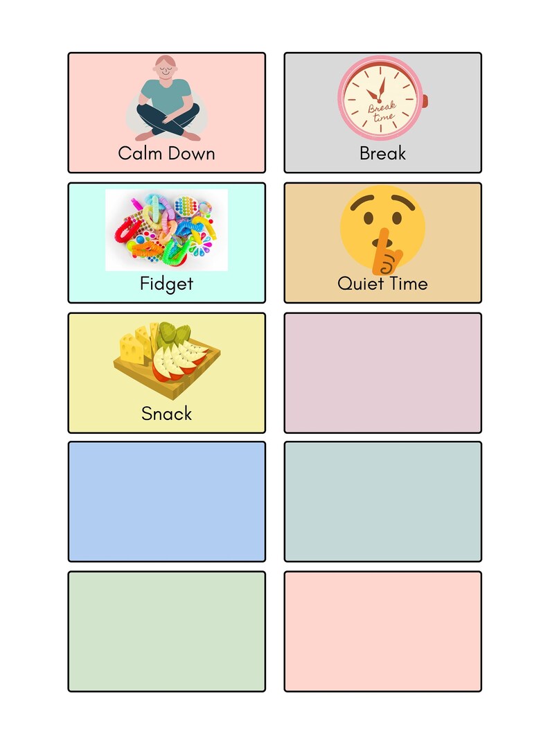 Visual Schedule for Kids - Etsy