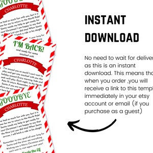 EDITABLE Elf Welcome & Goodbye Letters BUNDLE - Etsy