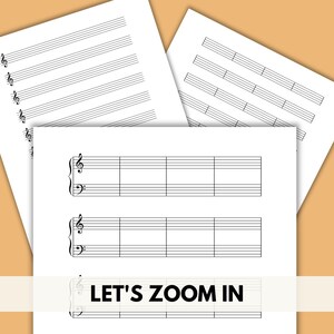 6 Types of Blank Music Sheets, Blank Music Sheets for Piano, Blank ...
