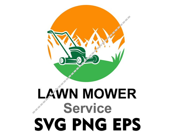 Racing Lawnmower Cartoon Isolated Vector Illustration Digital Download ...