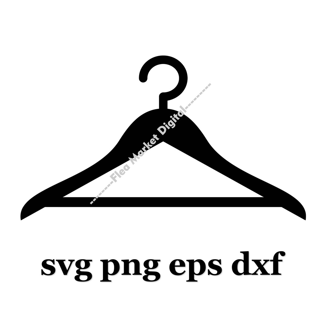 Clothes Hanger SVG PNG EPS Clipart - Etsy