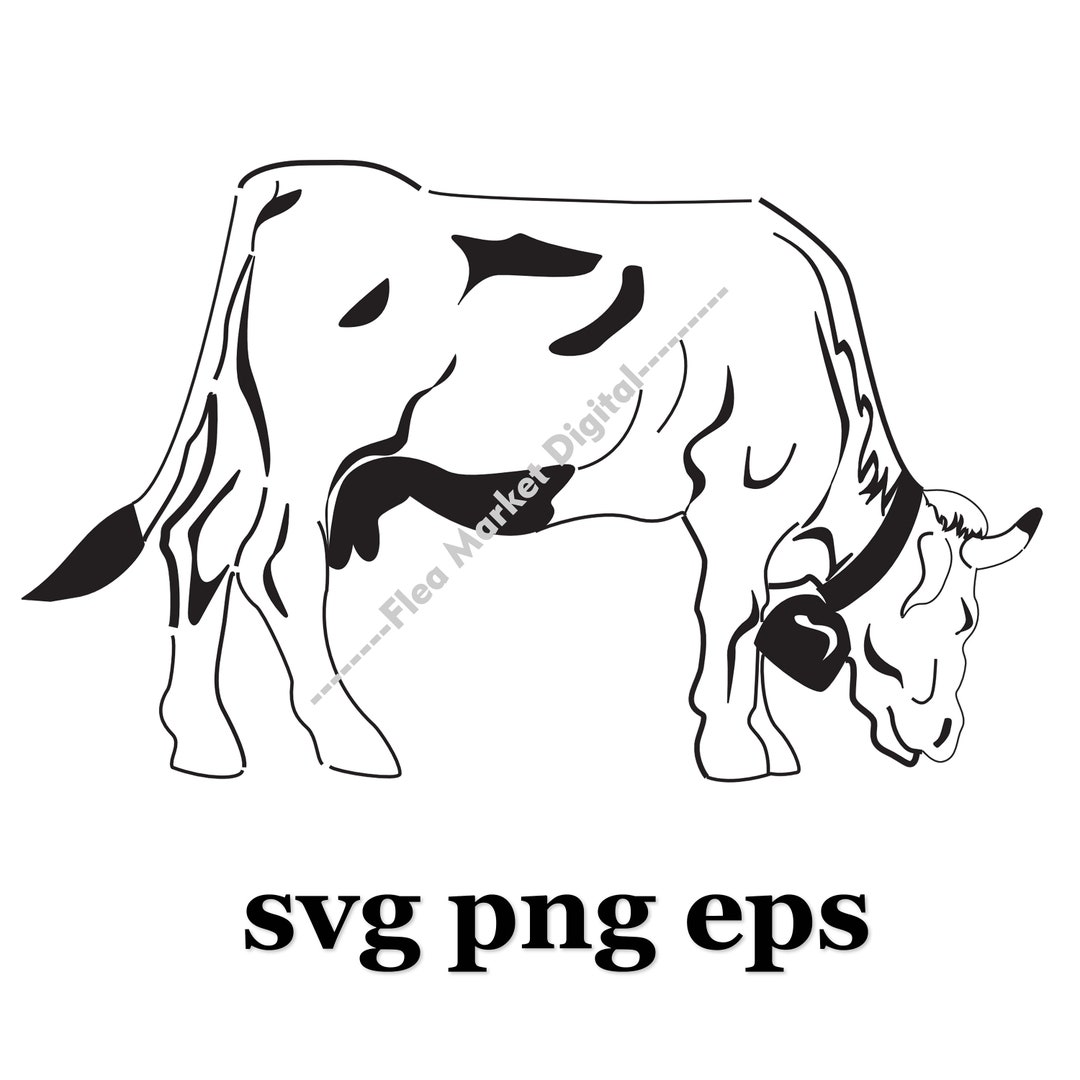 Cow SVG PNG EPS Clipart # 36 - Etsy
