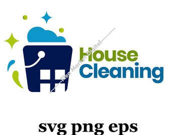 Cleaning Logo Maid Service Housekeeper Housekeeping Housework Clean ...