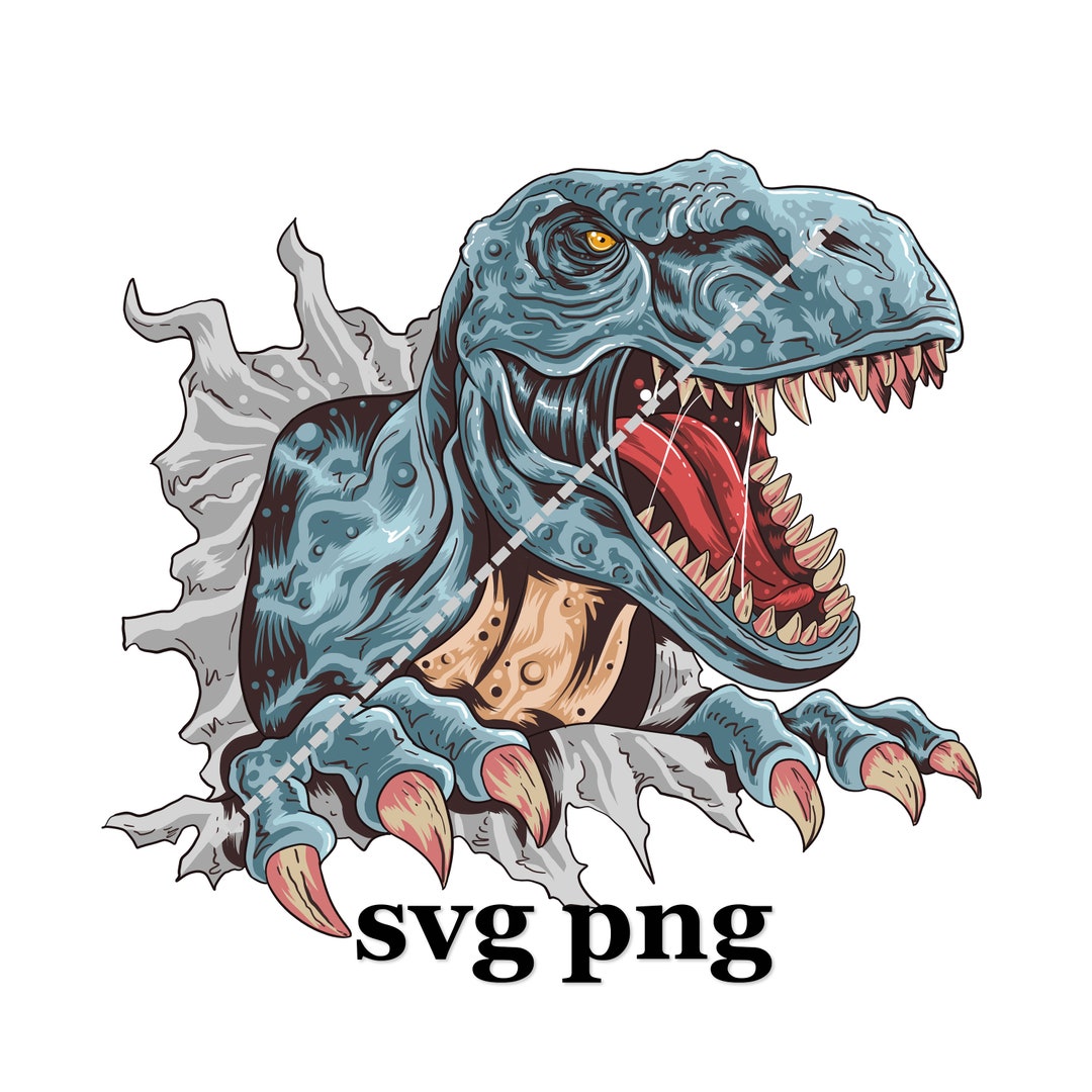 Dinosaur T Rex Head SVG PNG EPS - Etsy
