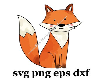Fox SVG Fox Clip Art Woodland Fox EPS Cute Fox PNG Vector Fox Clipart ...
